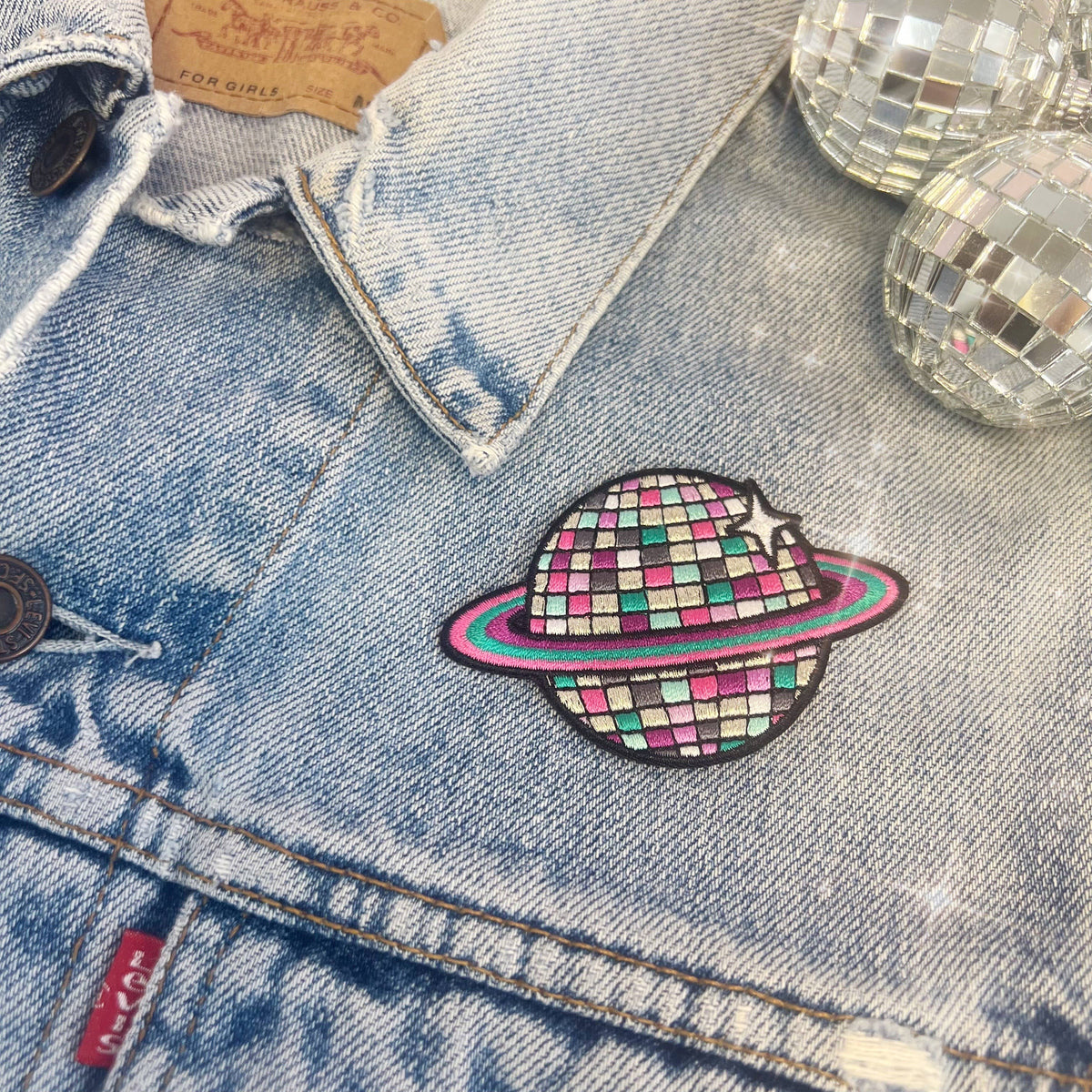 Disco Ball Planet Patch – Obscurityshop