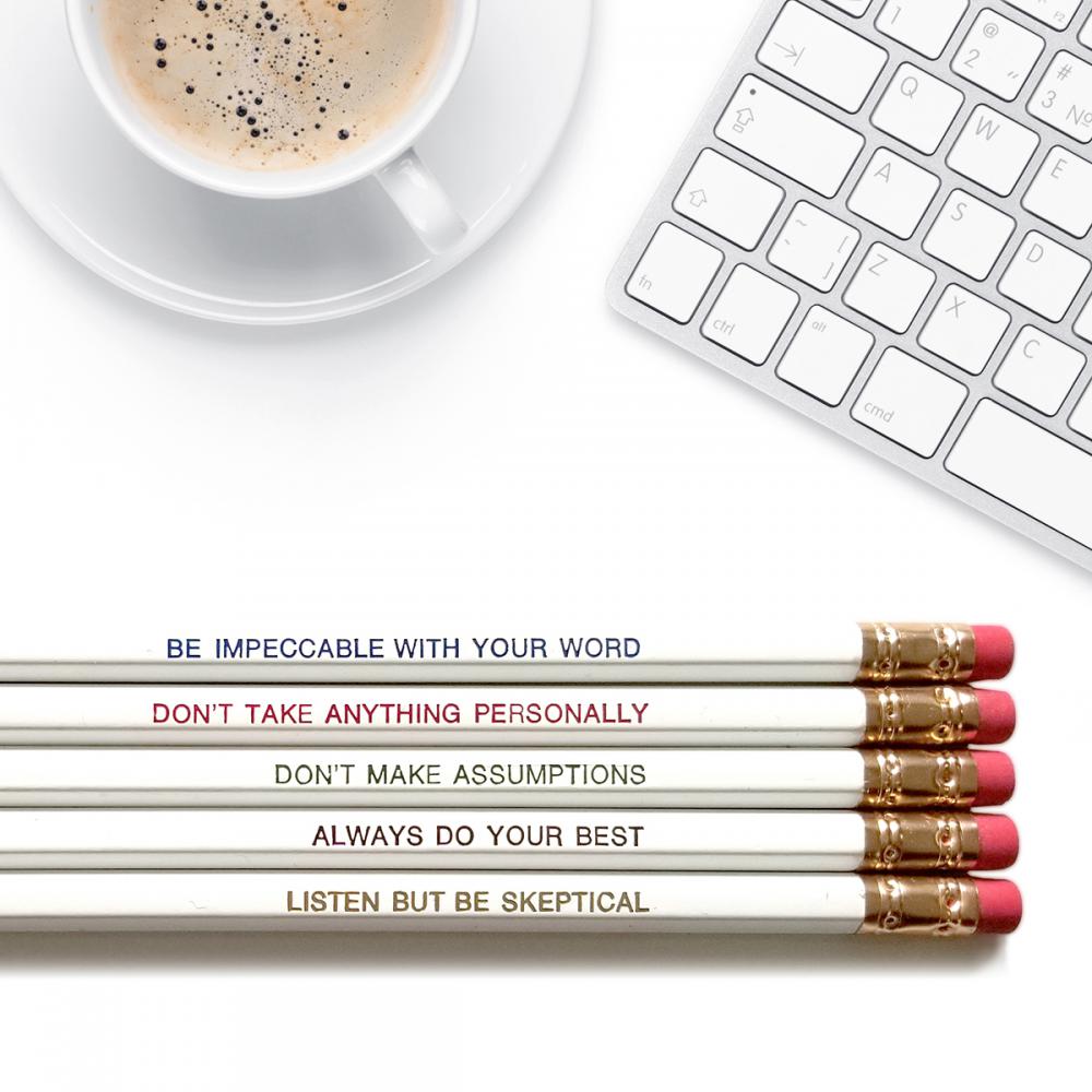 Four Agreements Daily Reminder Pencils – Obscurityshop